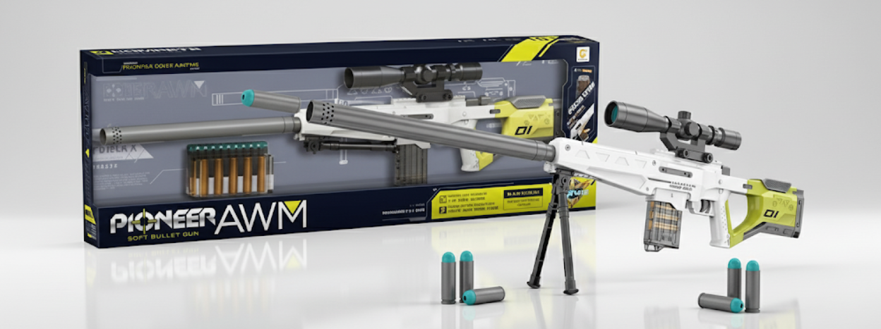 Купити Бластер Nerf AWM Механічна Снайперська Гвинтівка (92 см) з ...